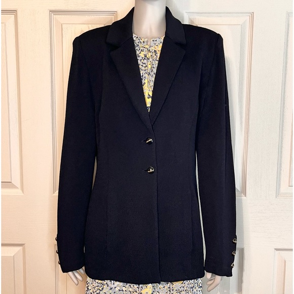 St. John | Jackets & Coats | St John Basics Navy Blazer | Poshmark